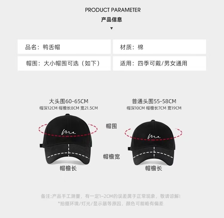 Wave Pattern Hat Head Circumference Deep Top Face-Revealing Peaked Cap ...
