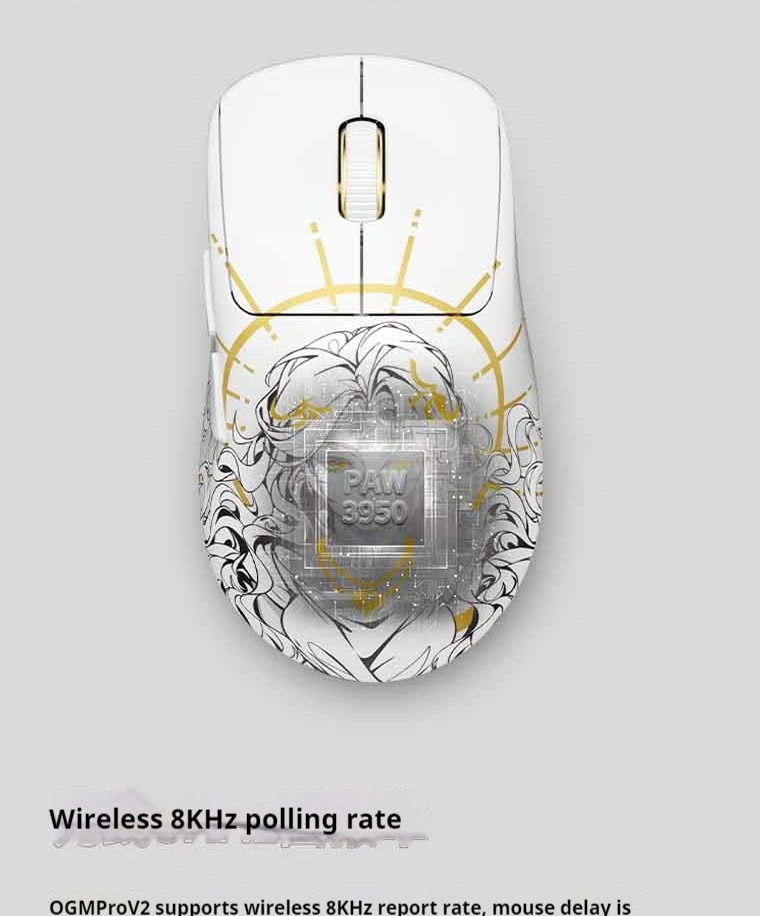 WAIZOWL OGM PRO V2 ZEUS three mode wireless game mouse, PAW3950, 8k ...