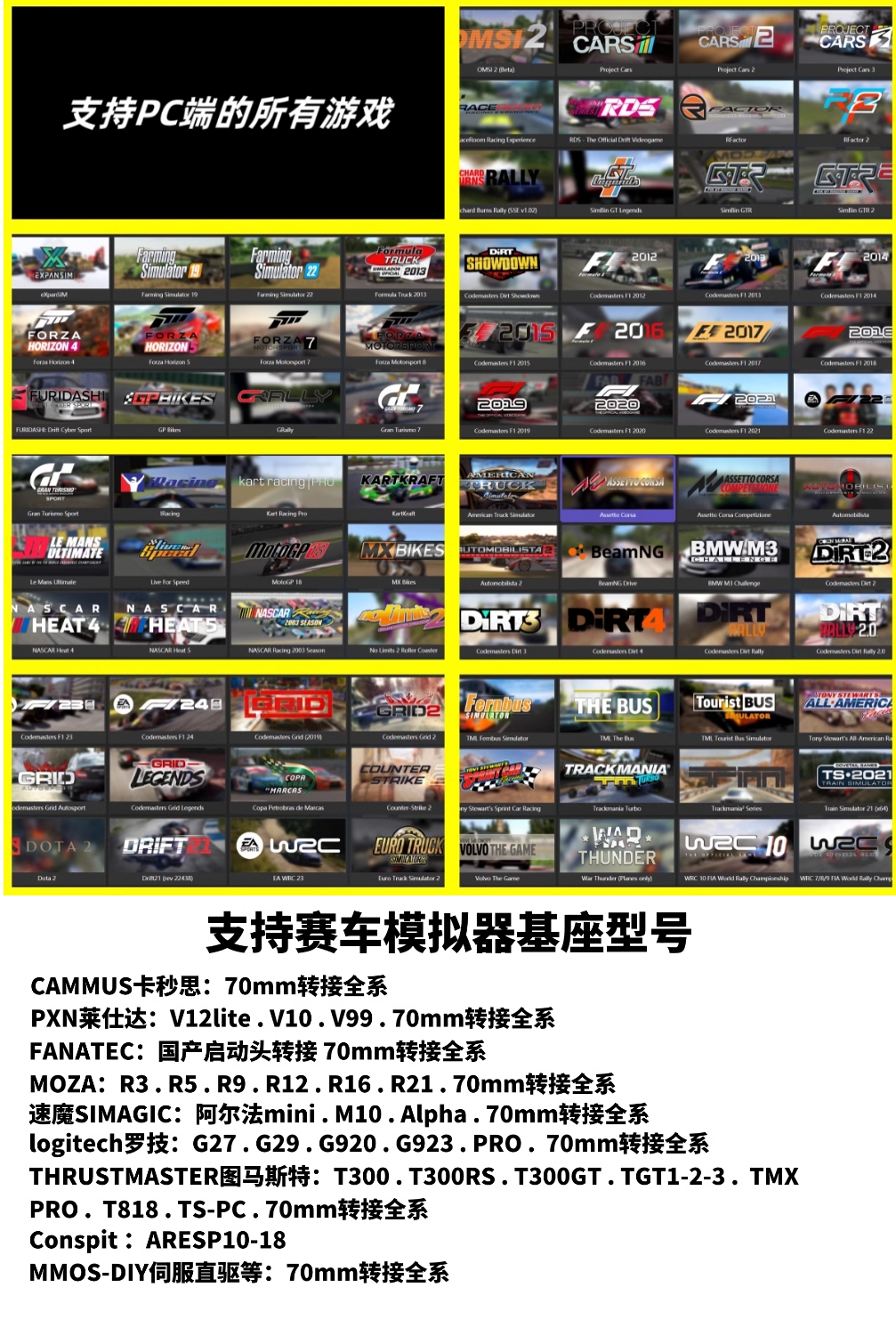 Ecf2 Formula F1 Direct Drive Racing Car Simulator Disc Universal ...