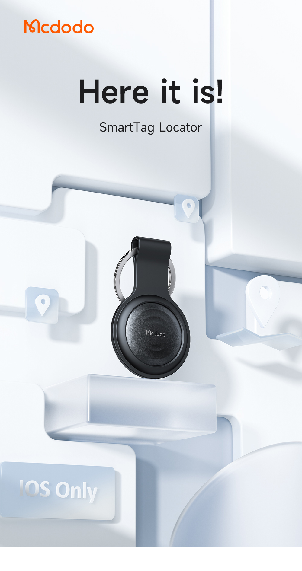 Mcdodo Smart Finder Security SmartTrack Link SmartTag Apple Find My Tag GPS Track Bluetooth ...