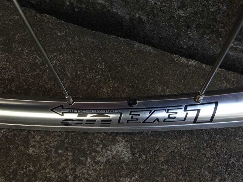 LEVEL UP 700c fixed gear wheelset bike high strength aluminium rim ...