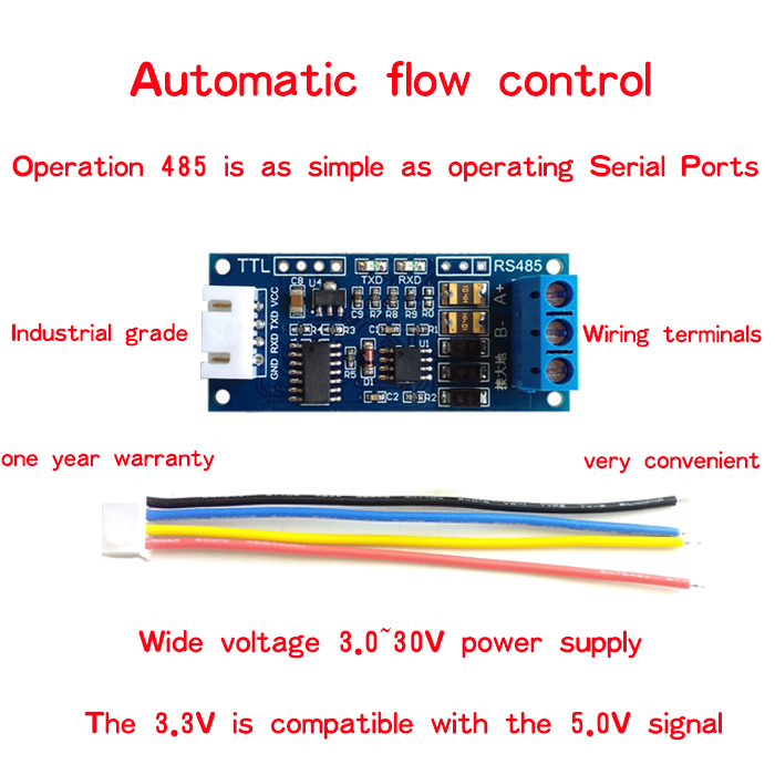 K485 Module Mutual Conversion TL Signal Microcontroller Serial Port UART Lightning Protection ...