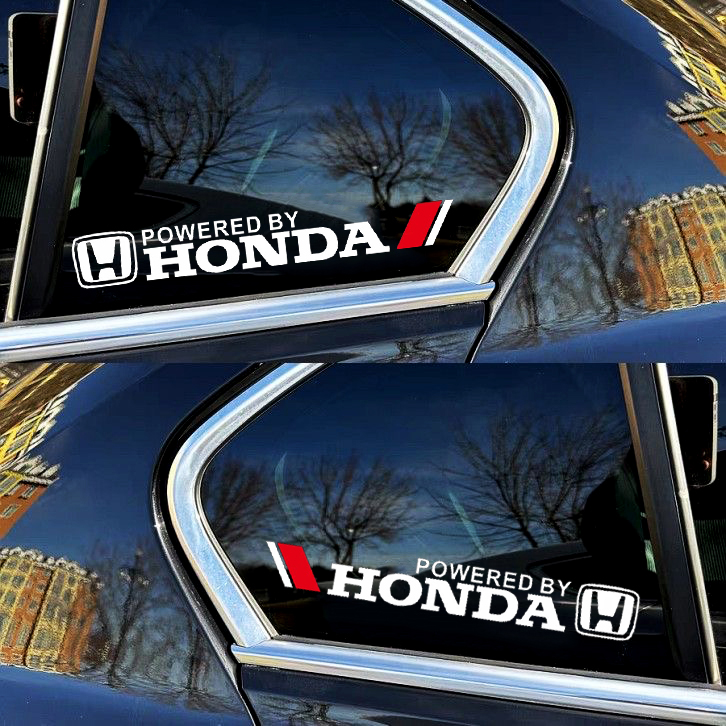 18cm x 2.5cm Exclusive Logo Car Triangle Side Window Glass Sticker for Honda Breeze Civic Accord ...