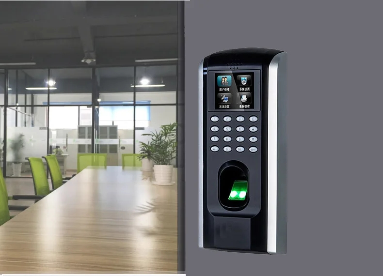 F7 PLUS Biometric Fingerprint TCP/IP RS485 Employee Time Clock Fingerprint Access Control Keypad ...