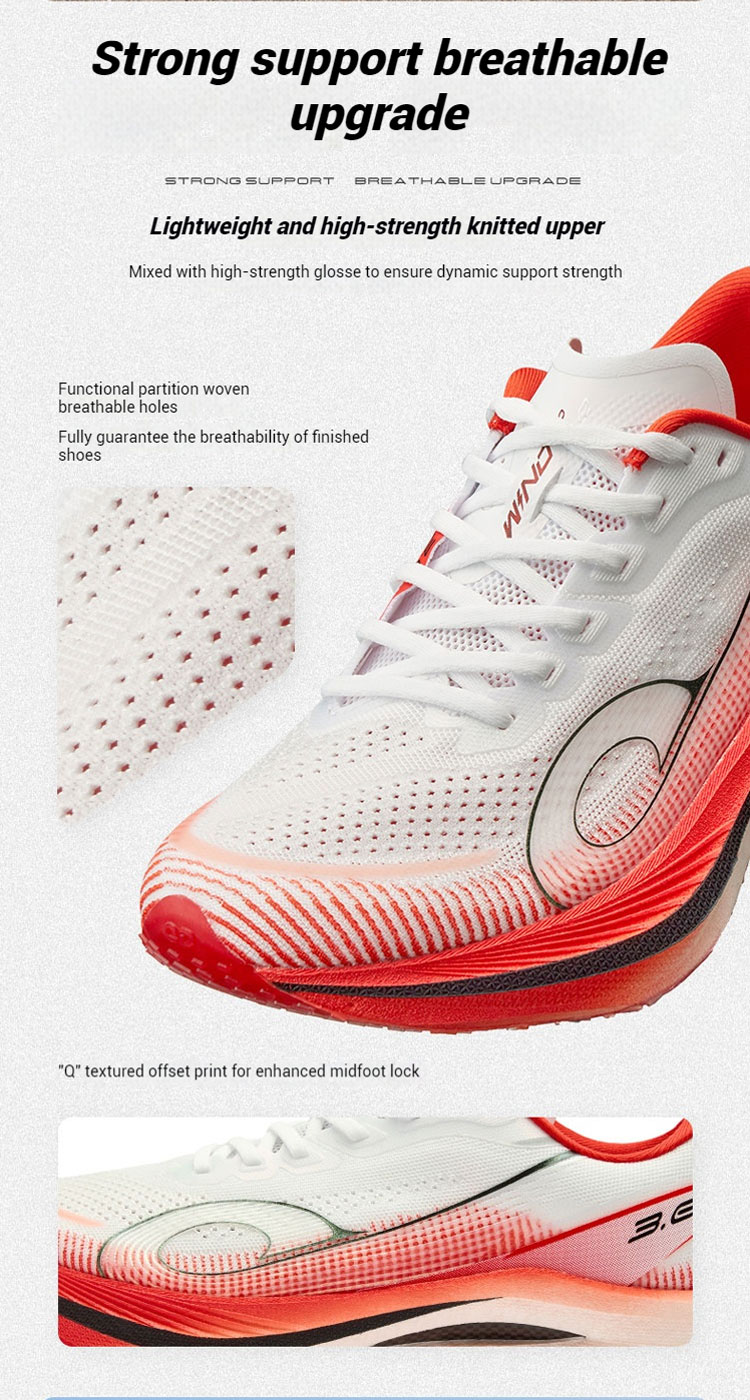 Qiaodan Wind 3.0 Pro Women Running Shoes Marathon Racing Full Palm ...