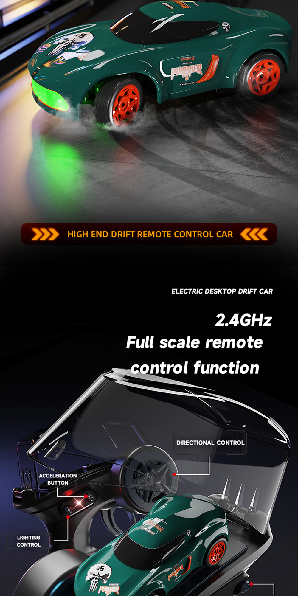 AE86 1/64 RC Desktop Mini Drift Car Model 4WD Full Proportional ...