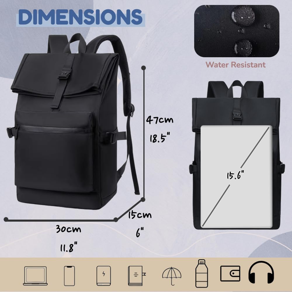 Travel Backpack for Men and Women, Lightweight Expandable Casual ...