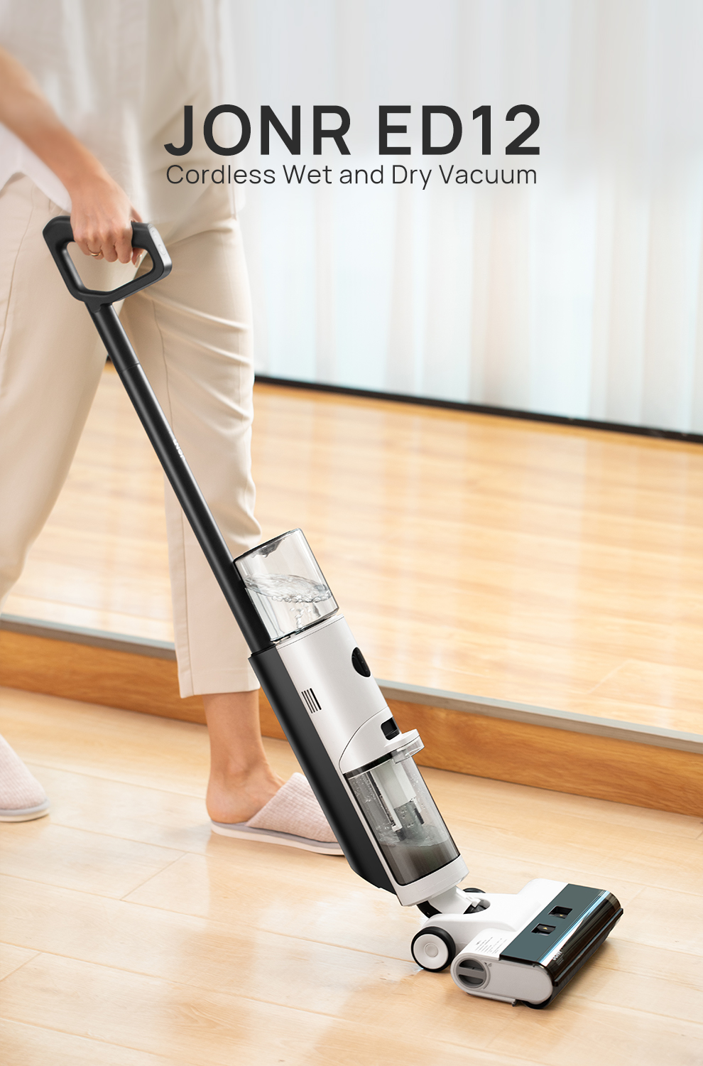 !Ready Stock! JONR ED12 Cordless Wet & Dry Vacuum Cleaner Edge Clean ...