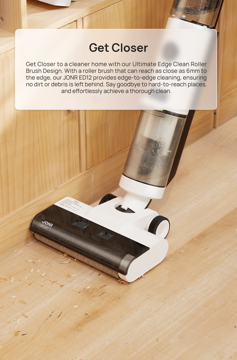 !Ready Stock! JONR ED12 Cordless Wet & Dry Vacuum Cleaner Edge Clean ...