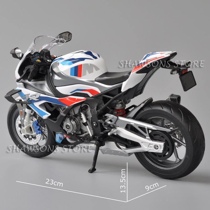 1:9 Scale Diecast Motorcycle Model Toy BMW M1000RR Racing Sport Bike ...