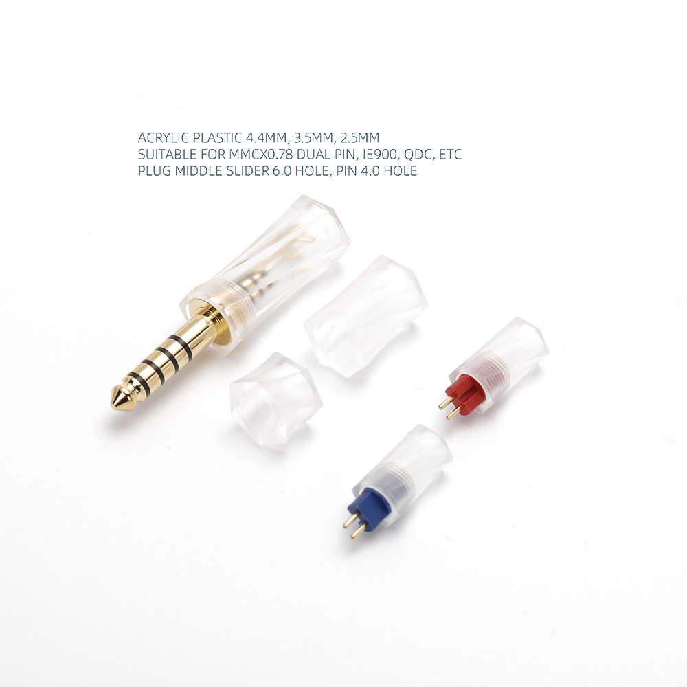 1 Set Acrylic plastic Assembly Welding Earphone Plug Audio Jack ...