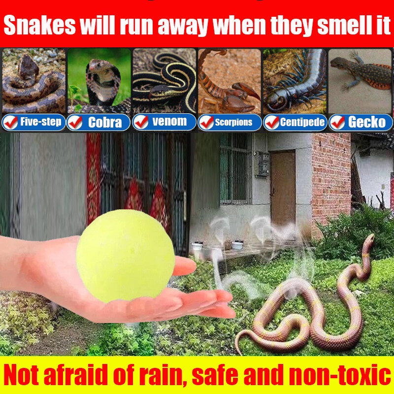 No Snakes in 10 Years Snake Repellent 10 pellets Long-Acting Snake ...