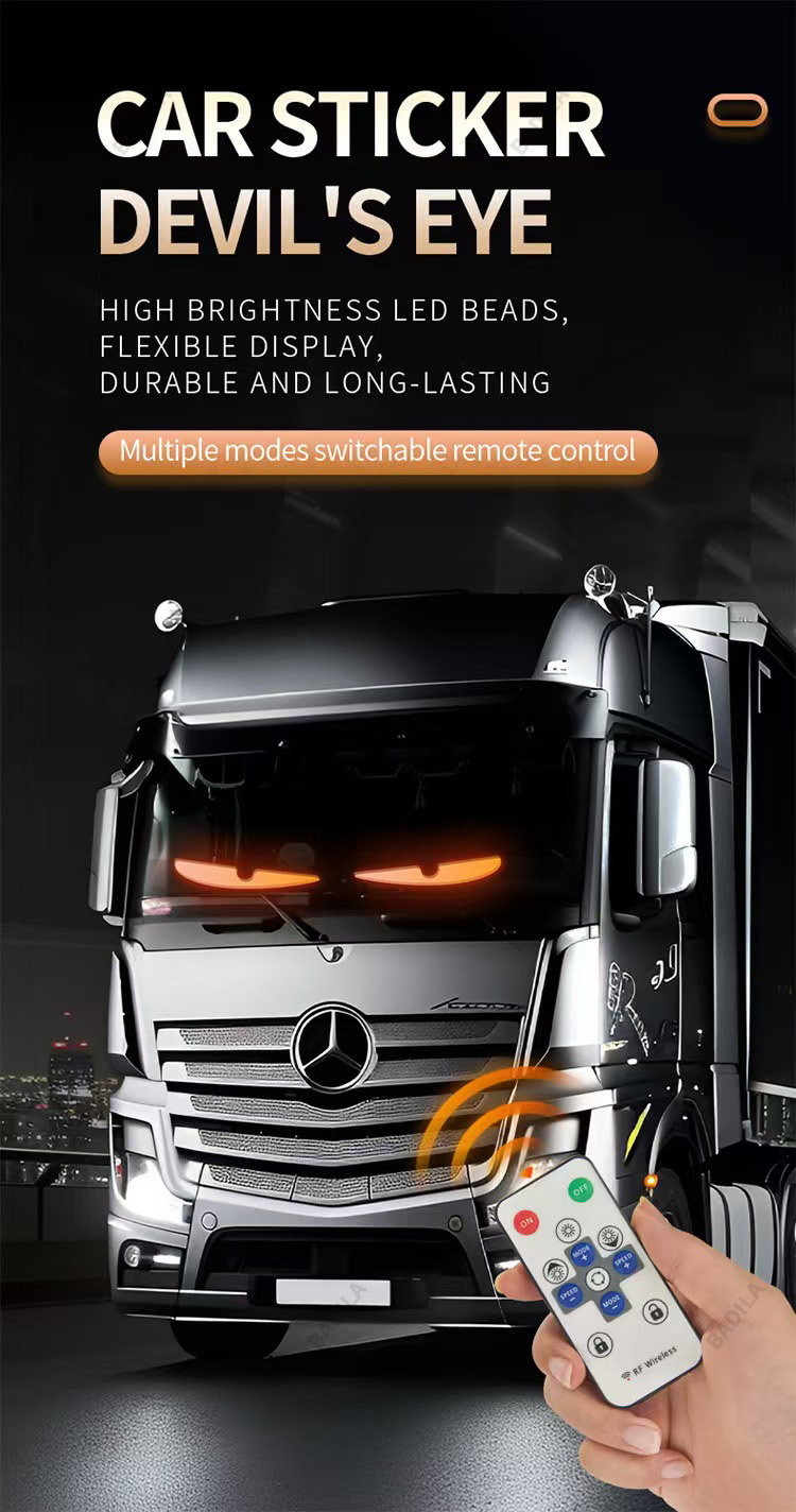 24V Truck Devil's Eye Light Truck LED Display Light Dynamic Flexible ...