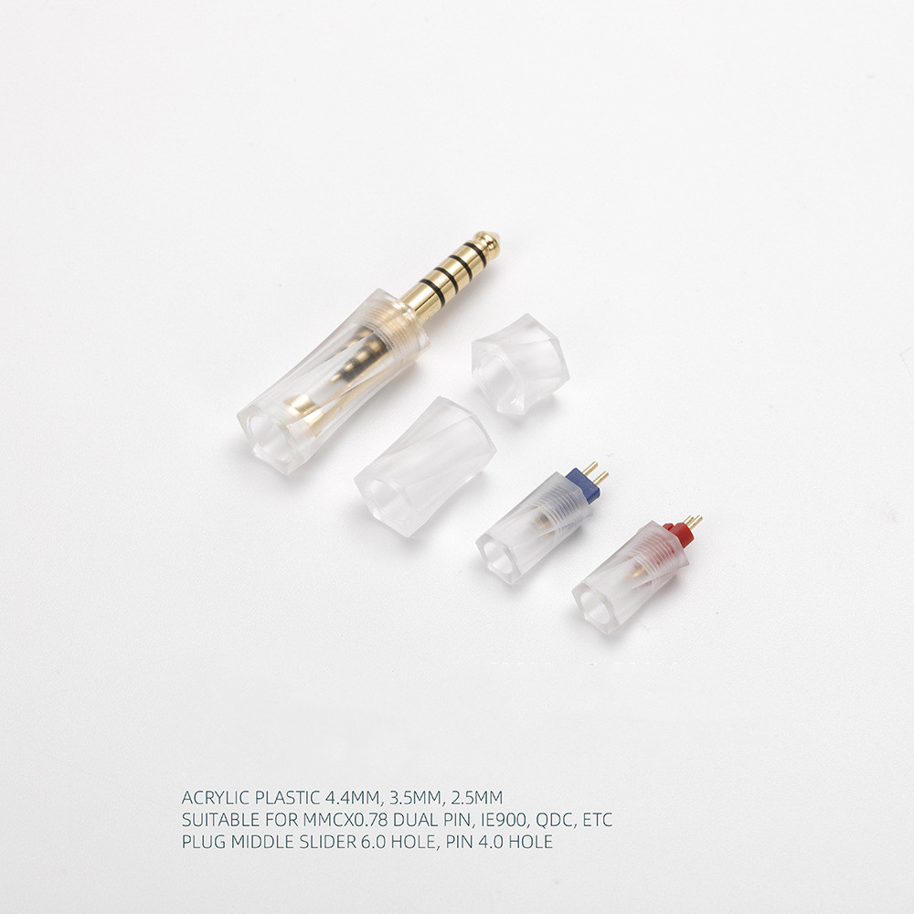 1 Set Acrylic plastic Assembly Welding Earphone Plug Audio Jack ...