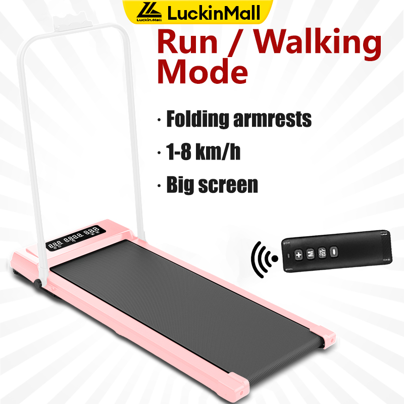 Walking Treadmill With Handle Smart Walking Pad Machine treadmill walking pad running smart ...
