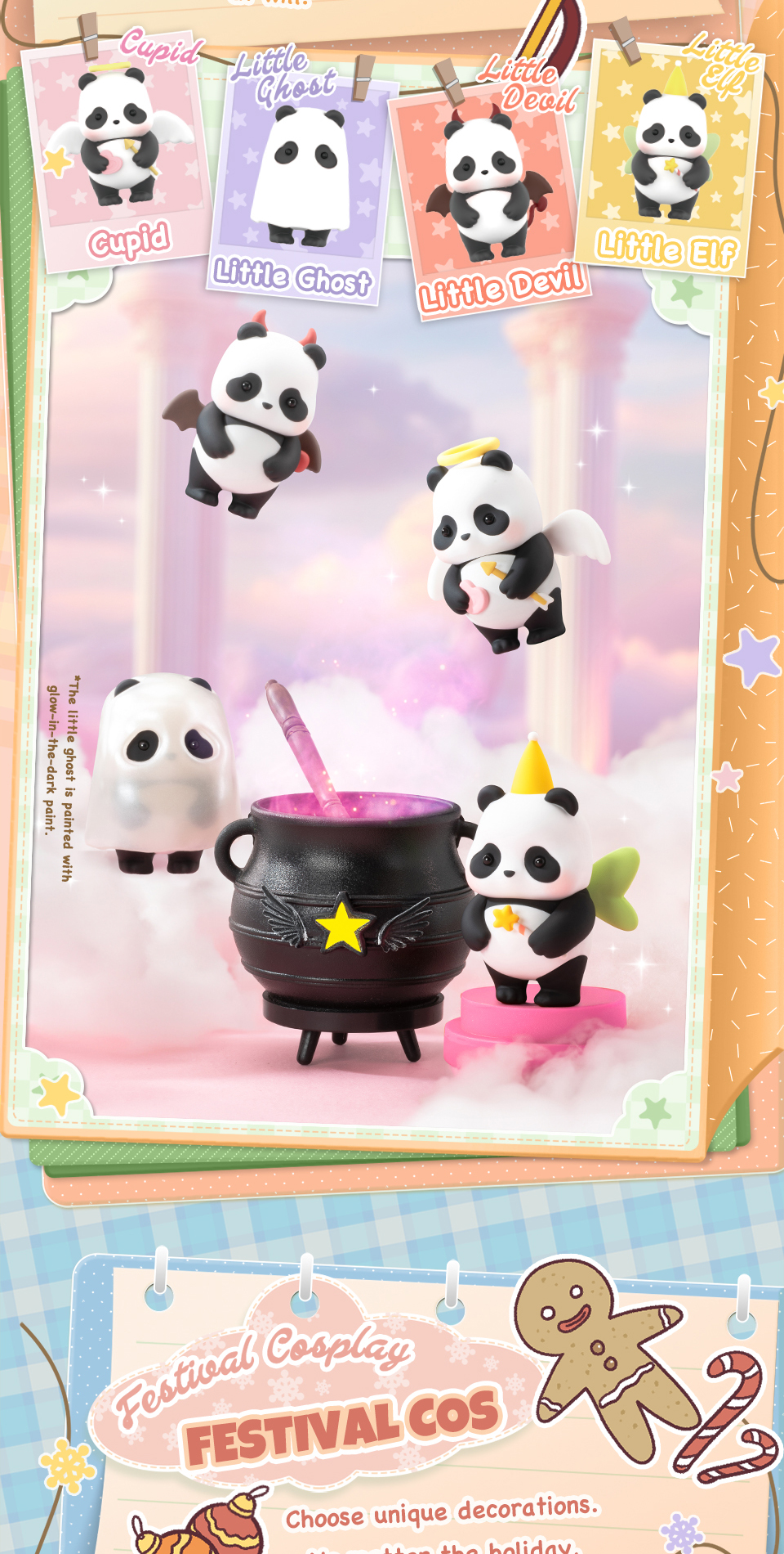52TOYS Panda Roll Minime Dress-Up Series Blind Box Figure Toy（20pcs=1 ...