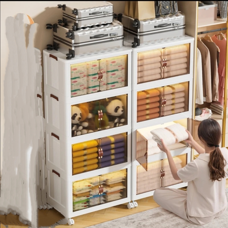 Stackable storage box (1-5 Layers) Foldable Multipurpose Stackable ...