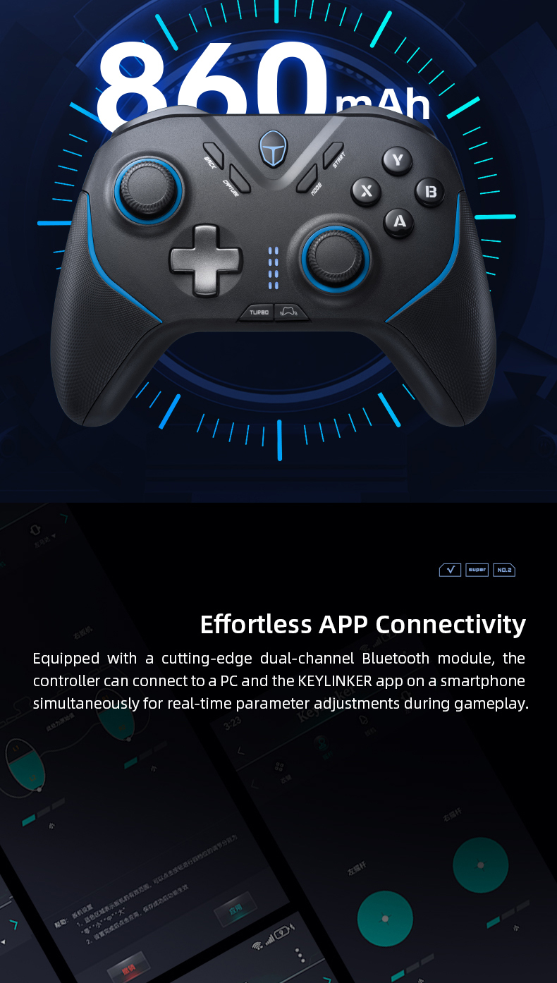 Thunderobot G50 Ultra Wireless Gamepad Controller TMR Joysticks Hall ...