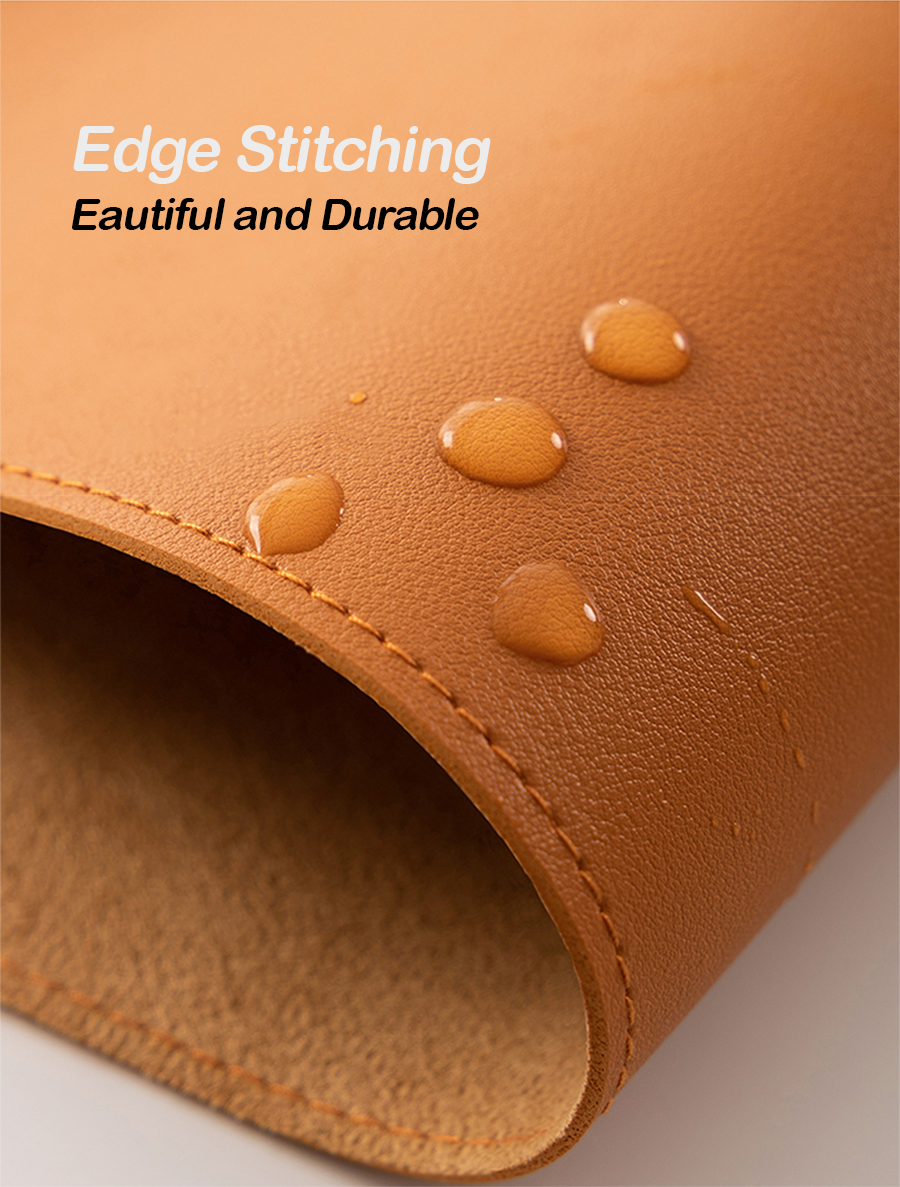 Large Size Mouse Pad Leather Keyboard Pad Laptop PU Desk Pad Workbench ...