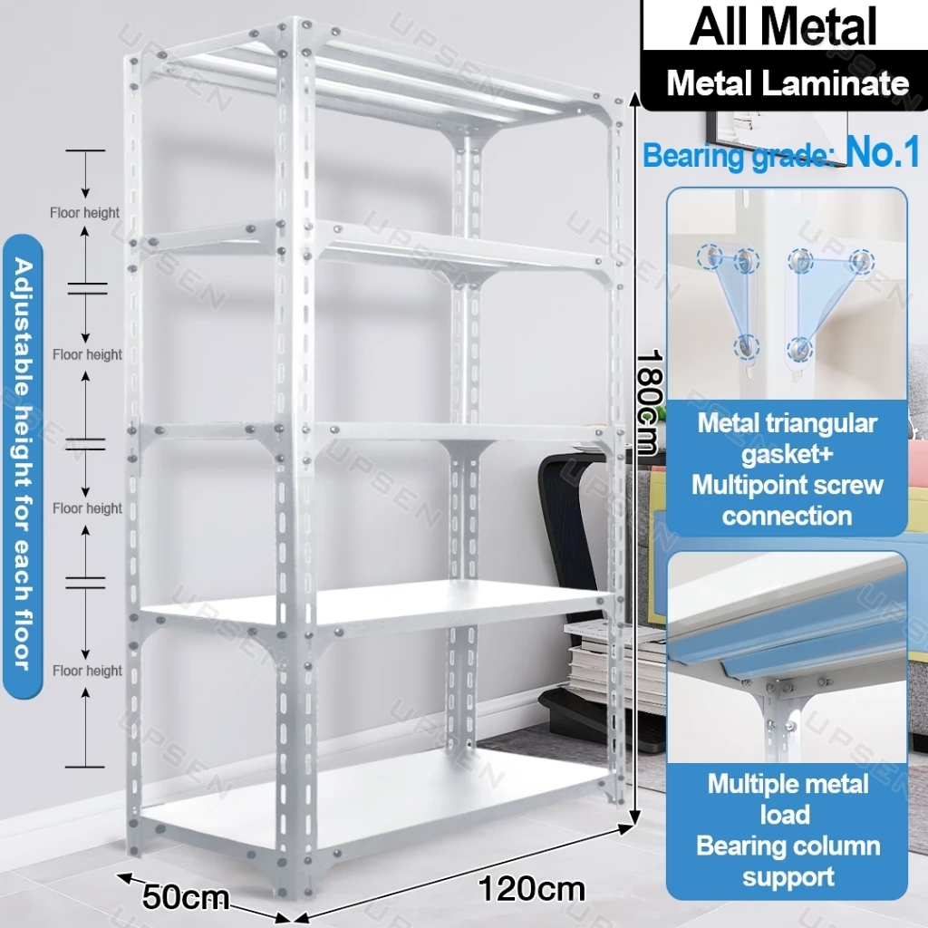 Multi-layer Metal Shelf Heavy-Duty Steel Shelf Stainless Steel Kitchen ...