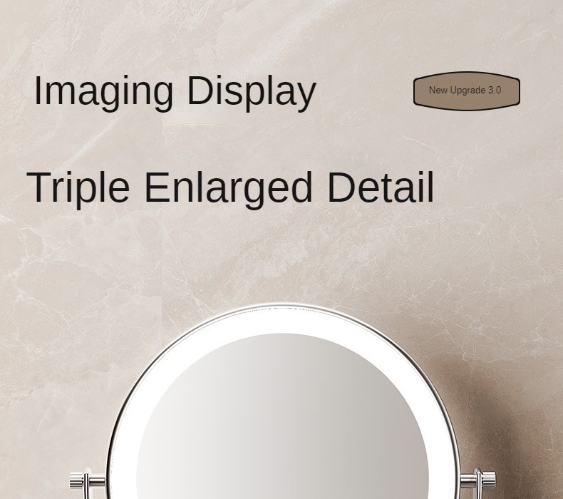 Magnifying Mirror with Light Bathroom Toilet Folding Mirror Wall ...