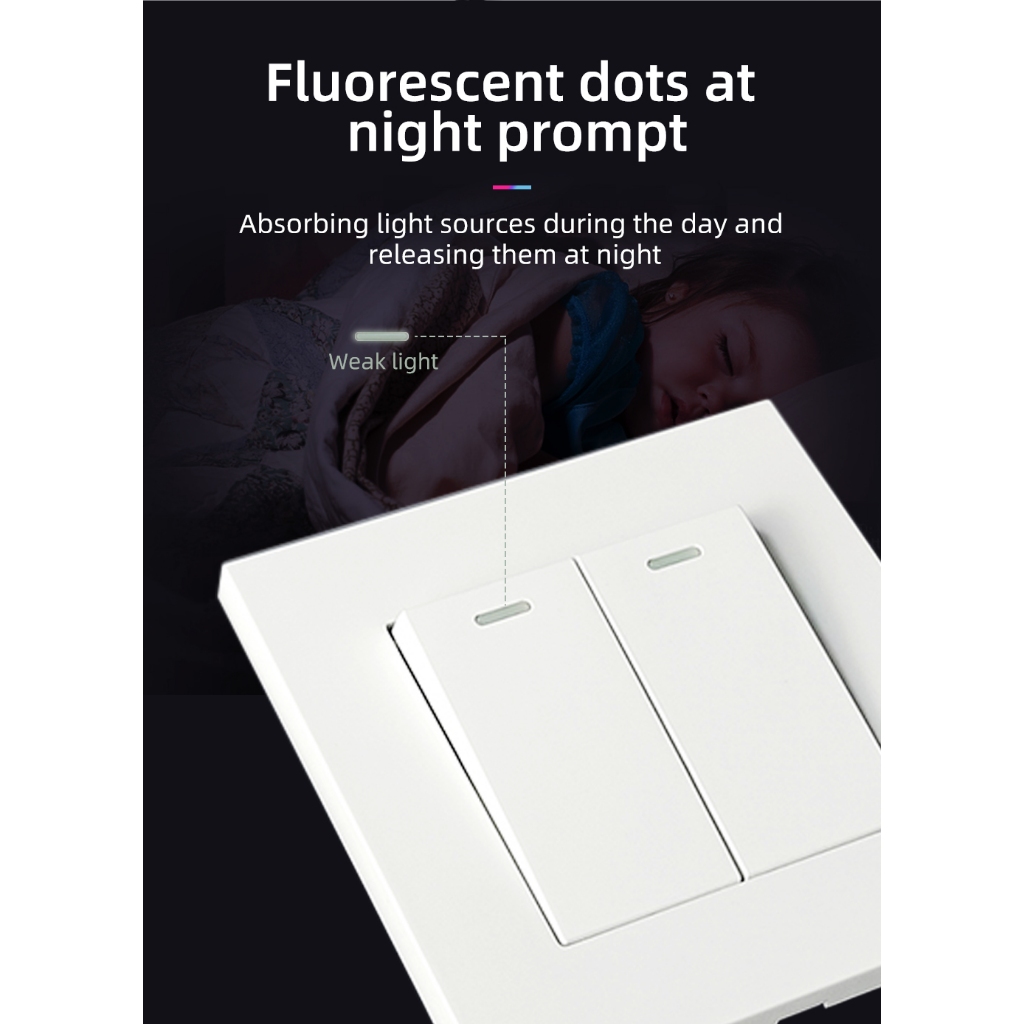 VISWE wall socket wall switch usb socket 3 pin socket universal socket 13a socket 250V black ...