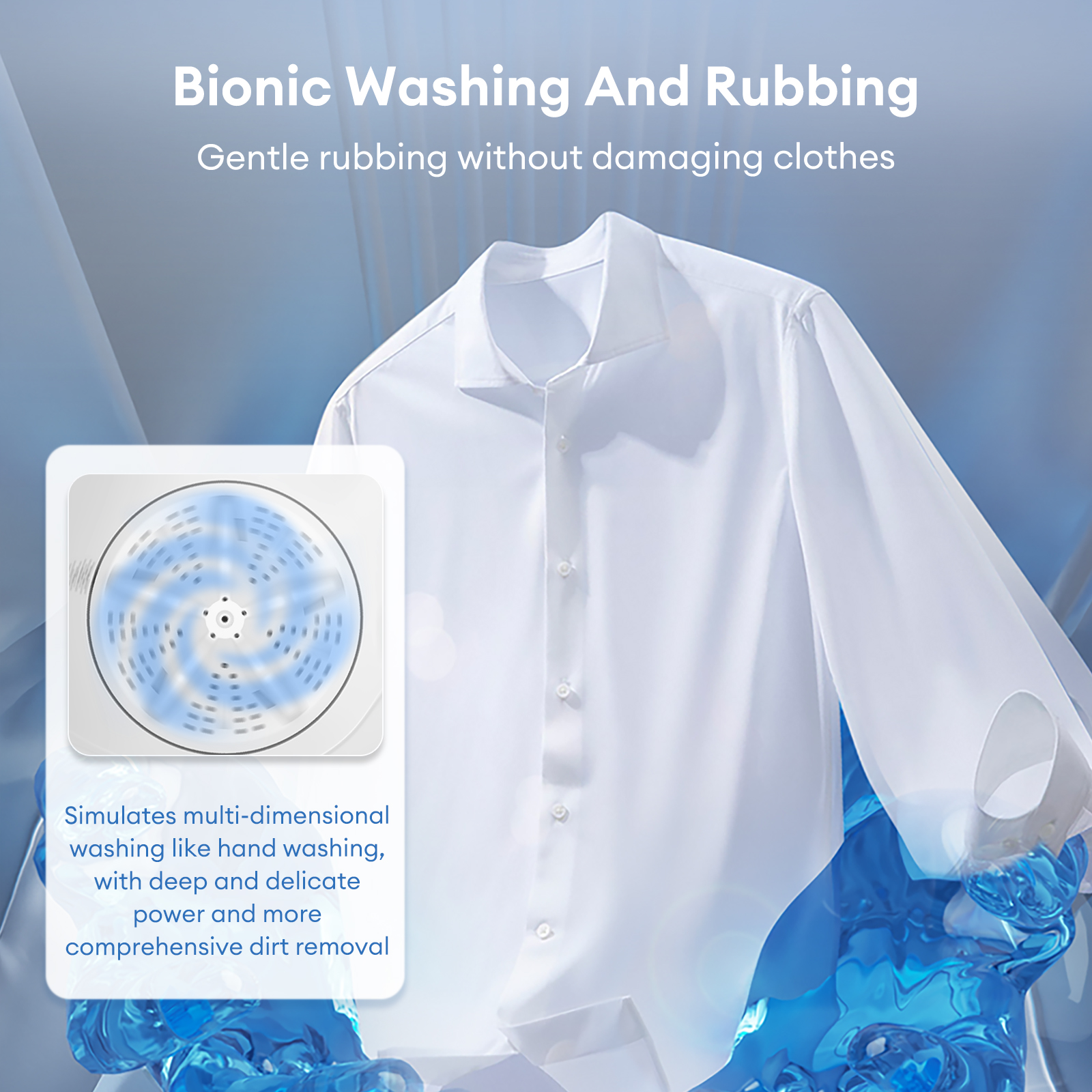 HODEKT 8.5kg Mesin Basuh 2 In 1 Twin-Tubs Washing Machine Blue Light ...