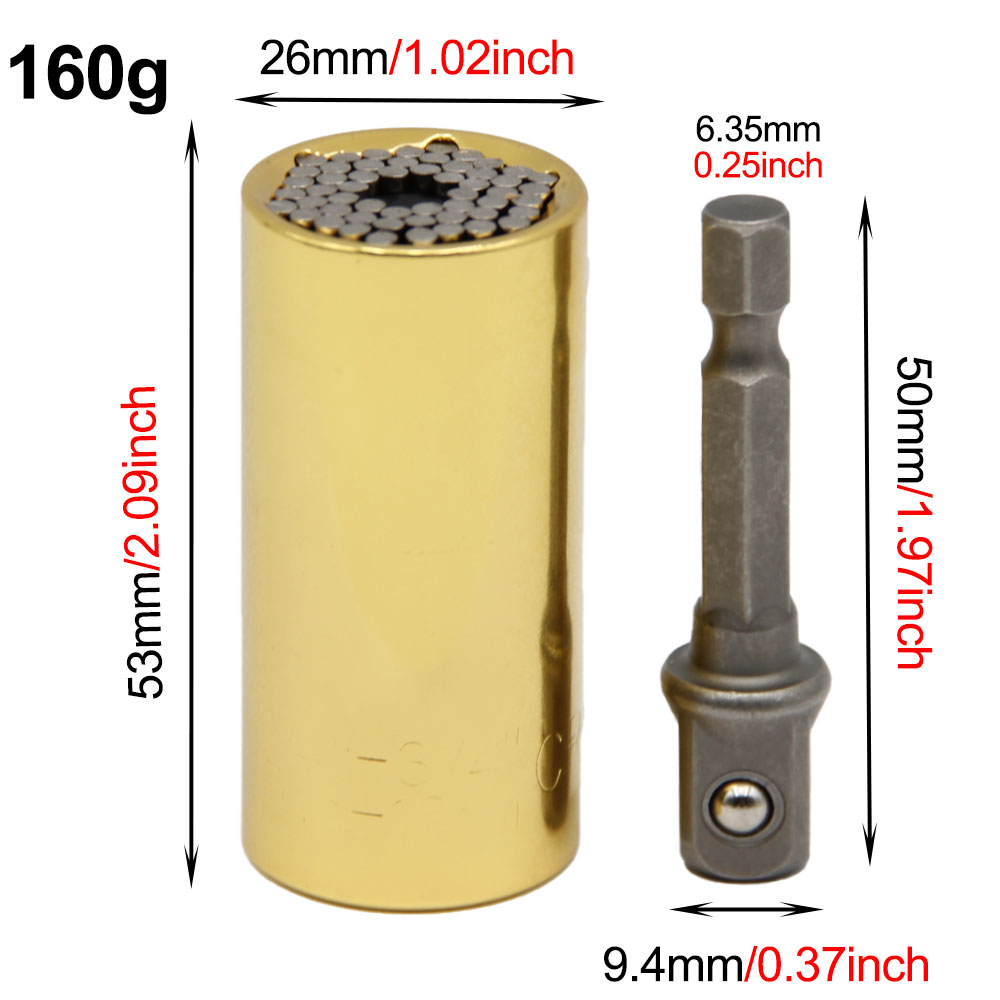 Universal Universal Socket Wrench Set 7-19mm Multifunctional Universal ...