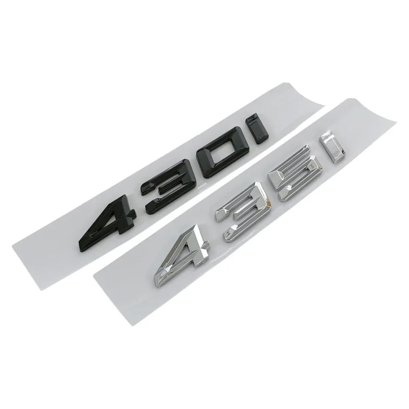 Shiny Gloss Black Emblems For BMW 420i 428i 430i 435i 520i 523i 525i ...