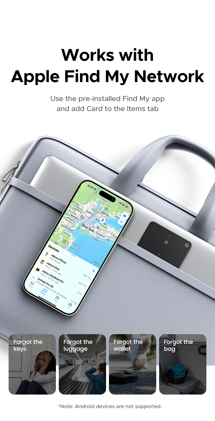 UGREEN Smart GPS Tracker Mini Tracking Device For Apple Find My APP SmartTag Anti Lose Reminder ...