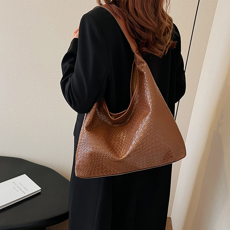 Hhnbnb Vintage Shoulder Bag Women Fashion PU Leather Handbag Casual Commuter Large Capacity ...