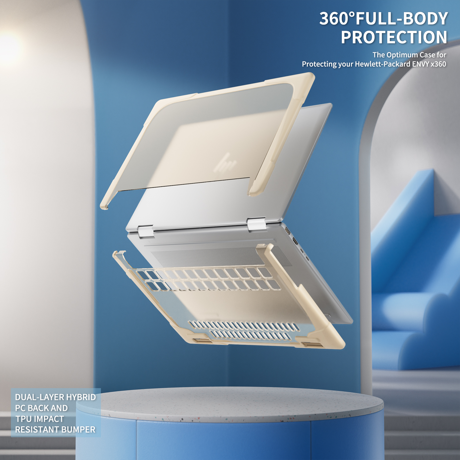 Protective Case for 14" HP Envy X360 2-in-1 2K Touch-Screen Laptop 2024 ...