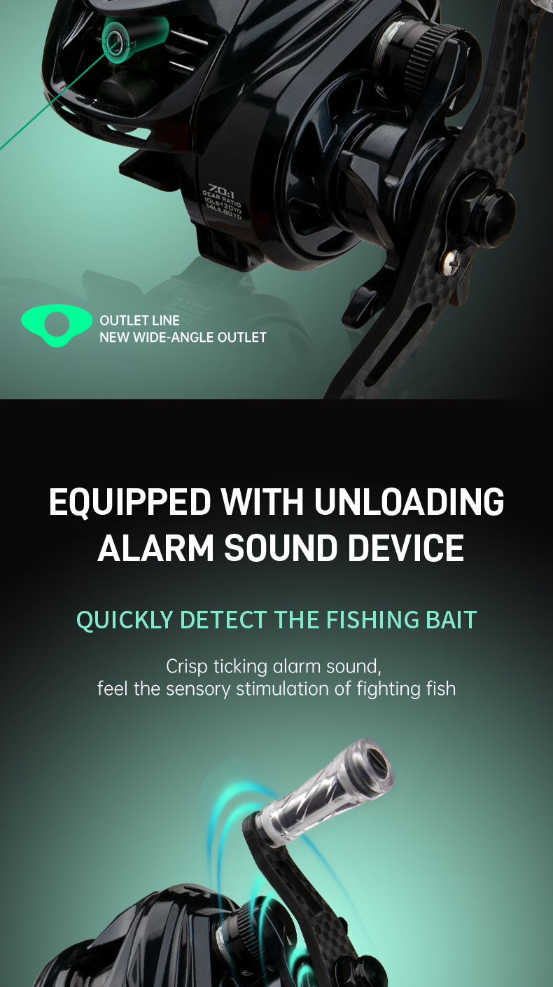 CEMREO 118g Ultra light Baitcasting Fishing Reel Carbon Body 4kg ...