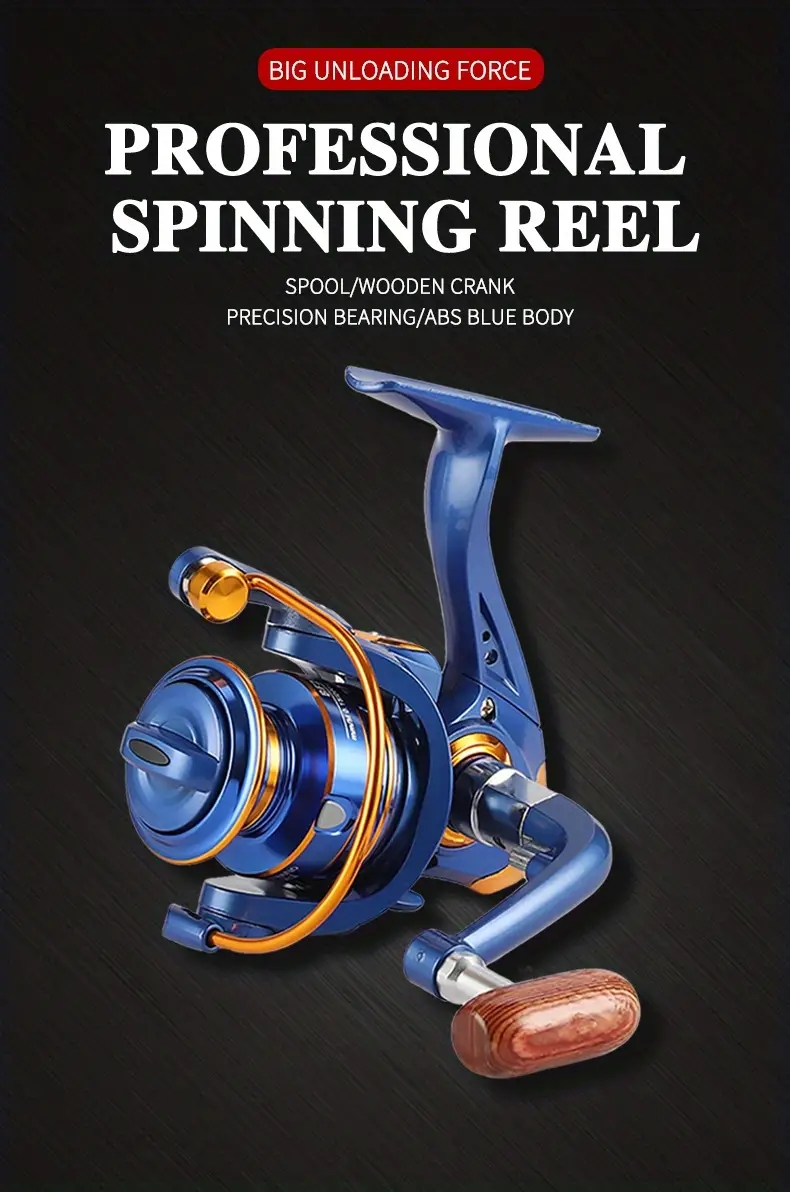 BILLINGS Spinning Fishing Reel BF1000-7000 Model Fishing Reel 5.2:1 ...