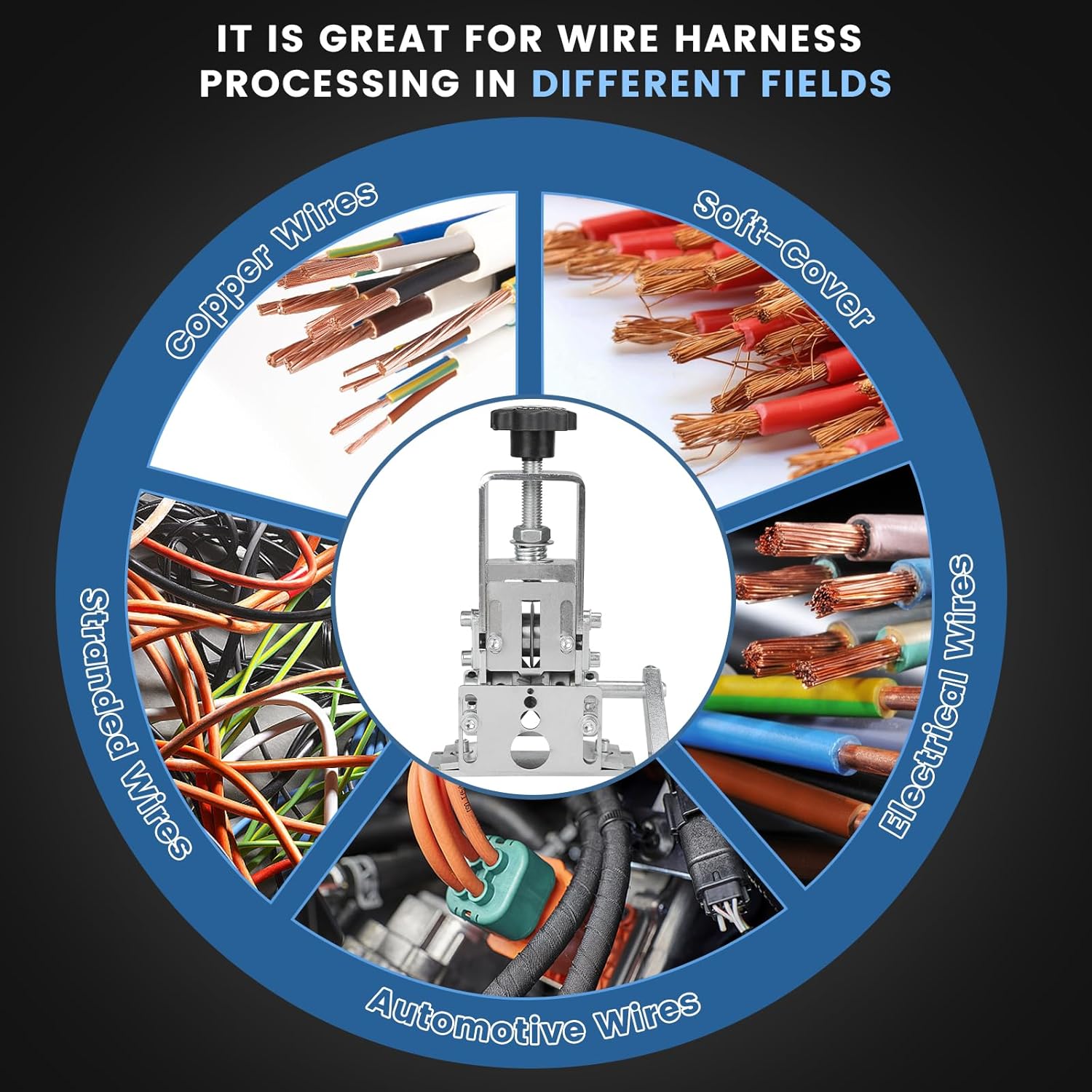 wire stripper 1-25MM Electric Wire Stripping Machine Drill Powered ...