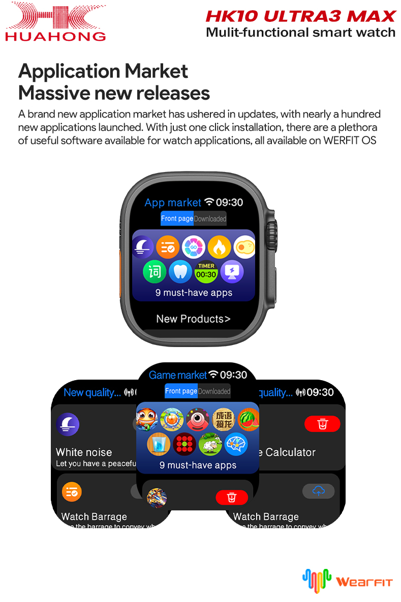 2025 Original HK10 Ultra 3 MAX SmartWatch Newest 4GB ROM AI ROBOT ...