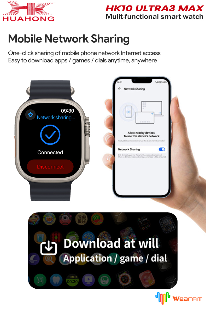 2025 Original HK10 Ultra 3 MAX SmartWatch Newest 4GB ROM AI ROBOT ...