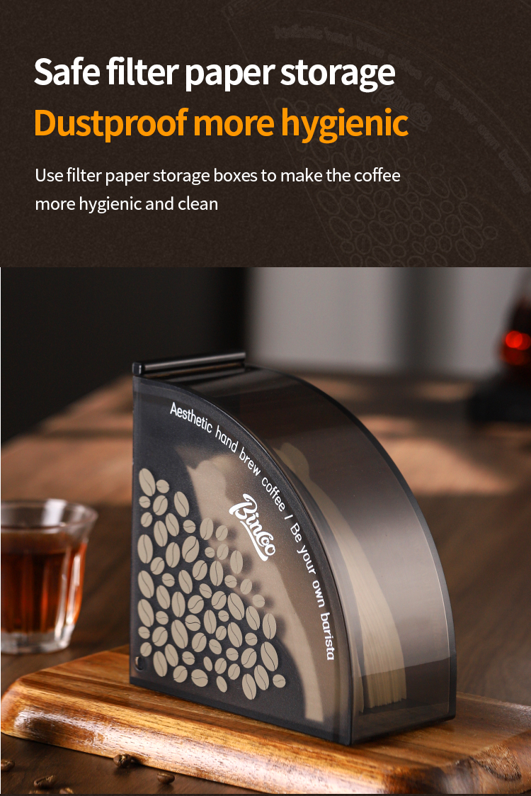 Bincoo Filter Paper Storage Box Coffee Filter Paper Rack V60 Coffee ...
