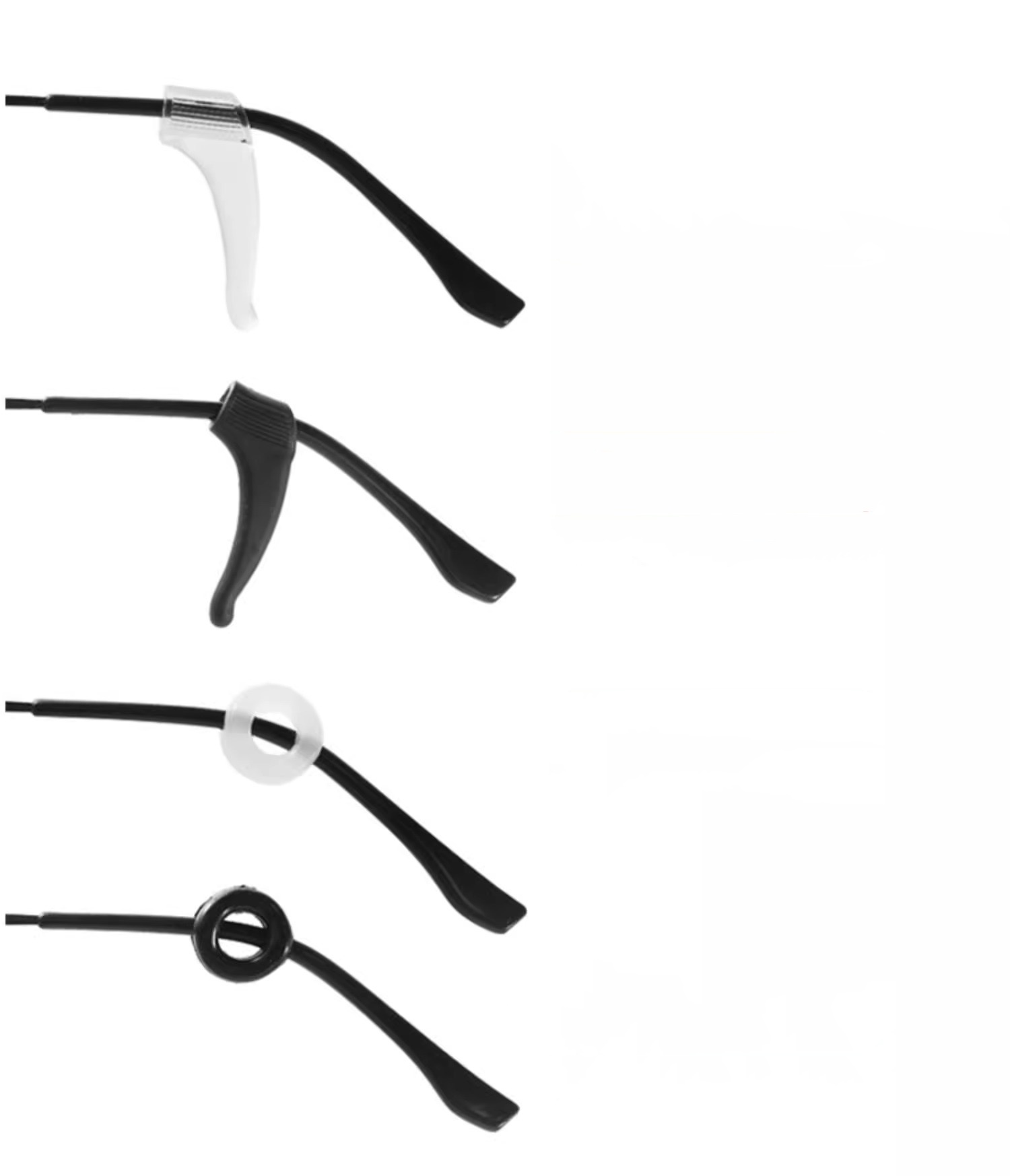 Silicone Eyeglass Ear Grips & Stopper Set – 24-Pack Anti-Slip Pads for ...