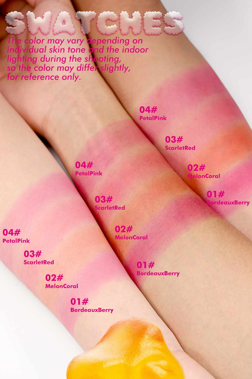 YOUNG VISION 4-Color Jelly Blush Lazy-User-Friendly Contouring Long ...