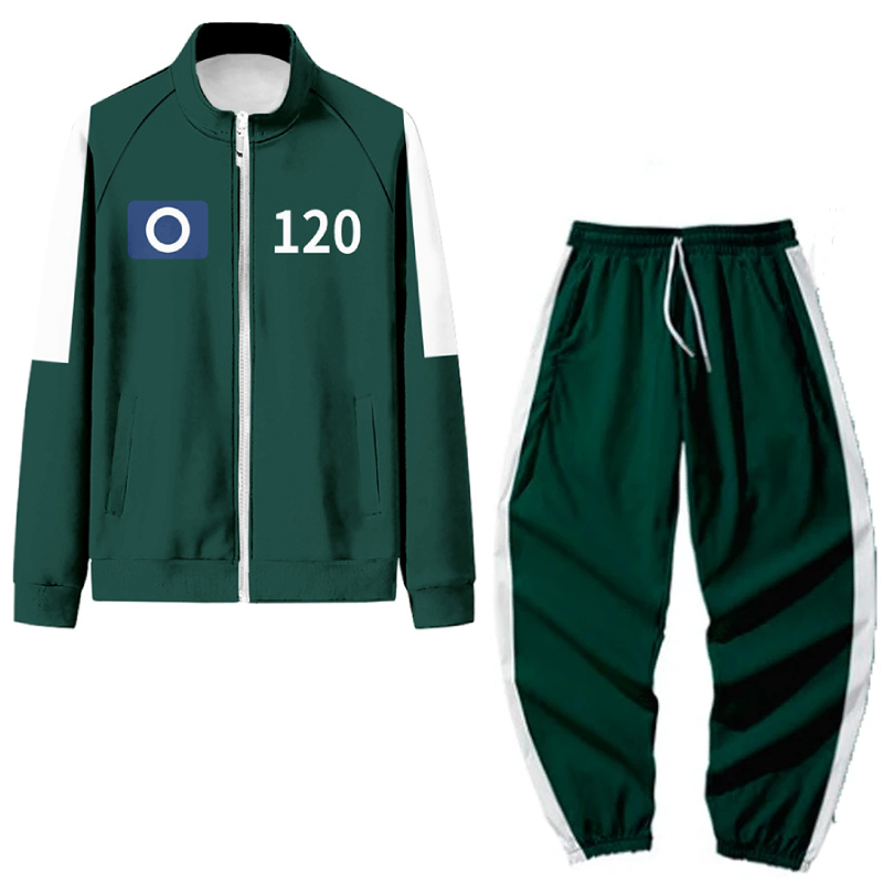 Season 2 Squid Game Coat and Pants Sets Unisex Halloween Party Outfit ...