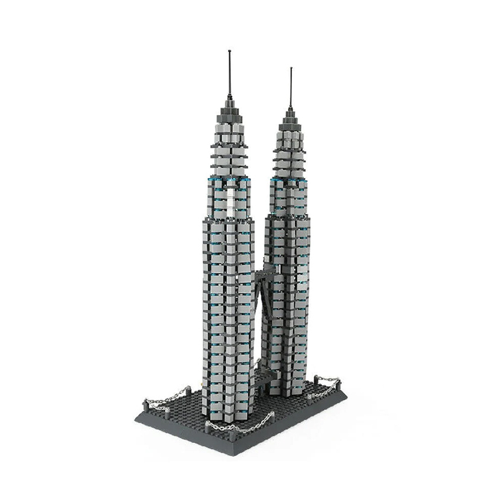 Petronas Twin Towers KLCC Building Blocks 1160 Pcs WANGE Architecture ...