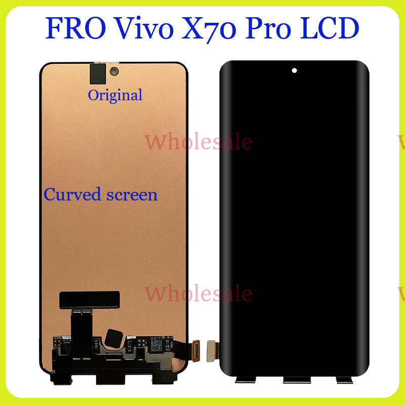 Original AMOLED For Vivo X60 Pro X70 Pro LCD Display Touch Screen With Frame Replacement ...