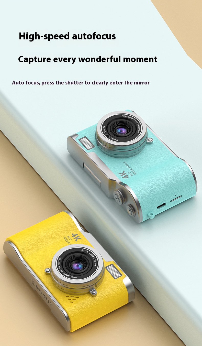 YMX 007 Flip Screen Digital Camera Kids Entry Level CCD Digital Camera - Photographic Digital ...