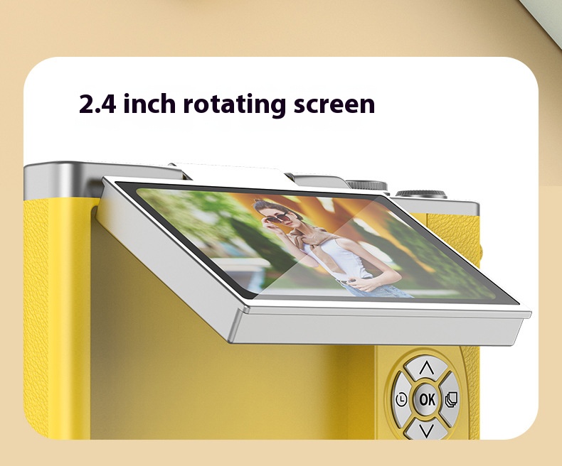 YMX 007 Flip Screen Digital Camera Kids Entry Level CCD Digital Camera ...