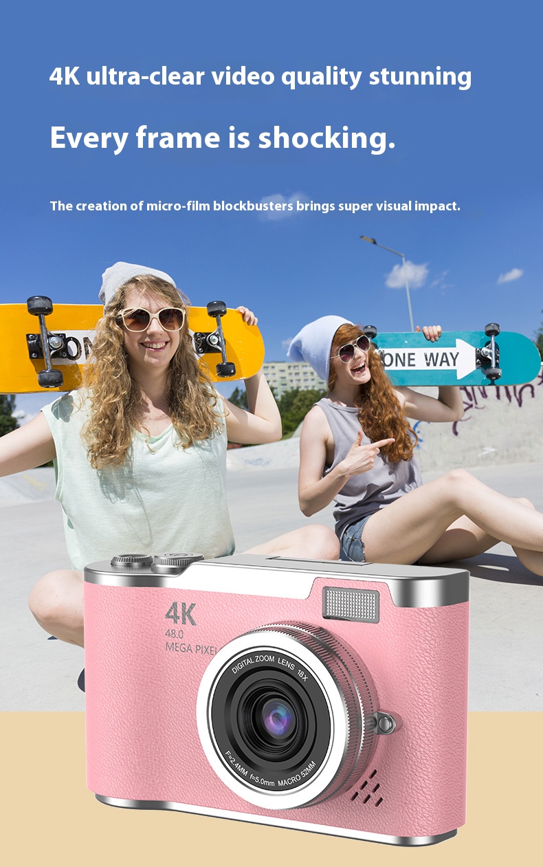 YMX 007 Flip Screen Digital Camera Kids Entry Level CCD Digital Camera ...