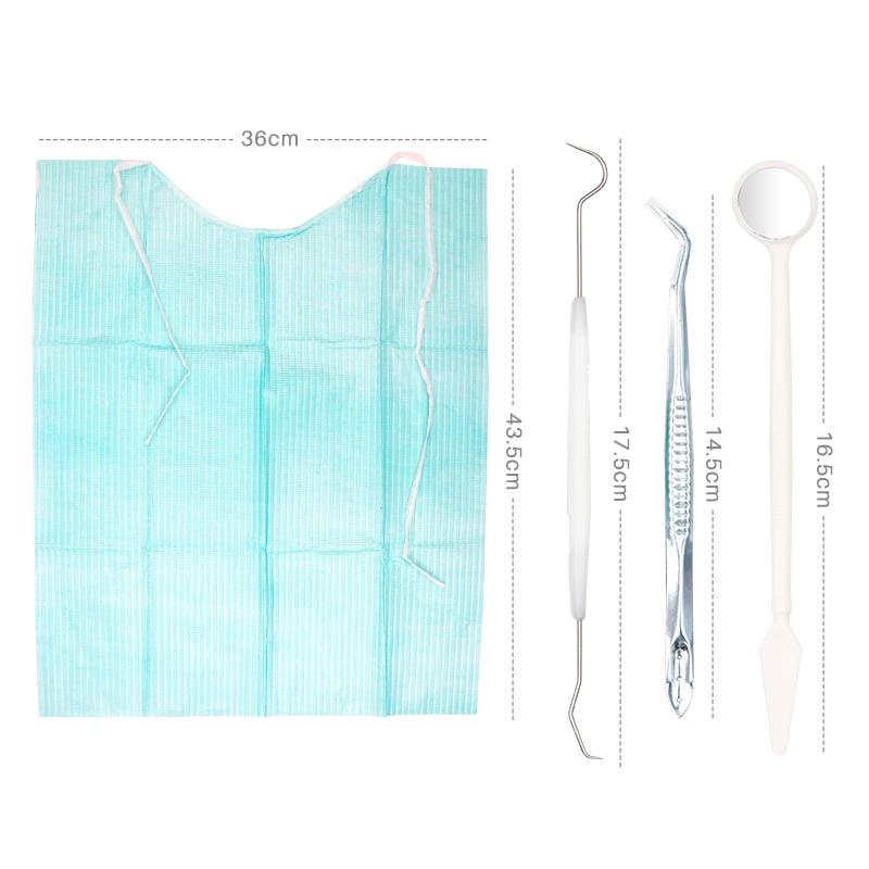 Multi-functions Dental Oral Mirror Forceps Probe Kit Disposable ...