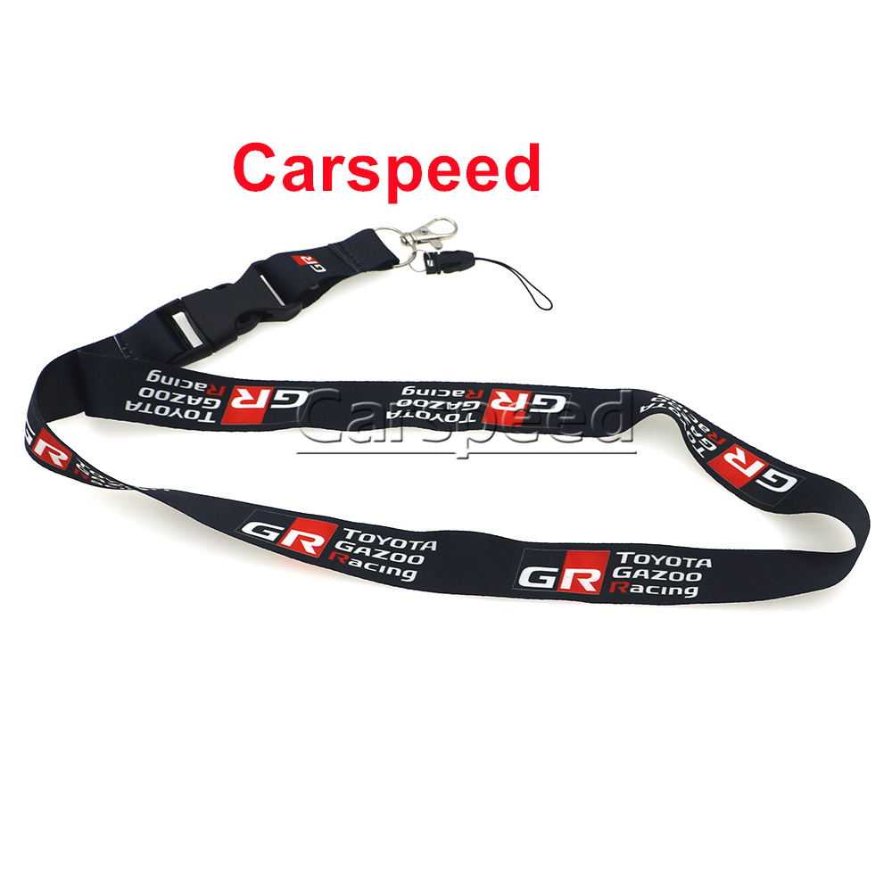 GR Key Chain Ring Car Modified Cultural Buckle Lanyard Employee's Card ...