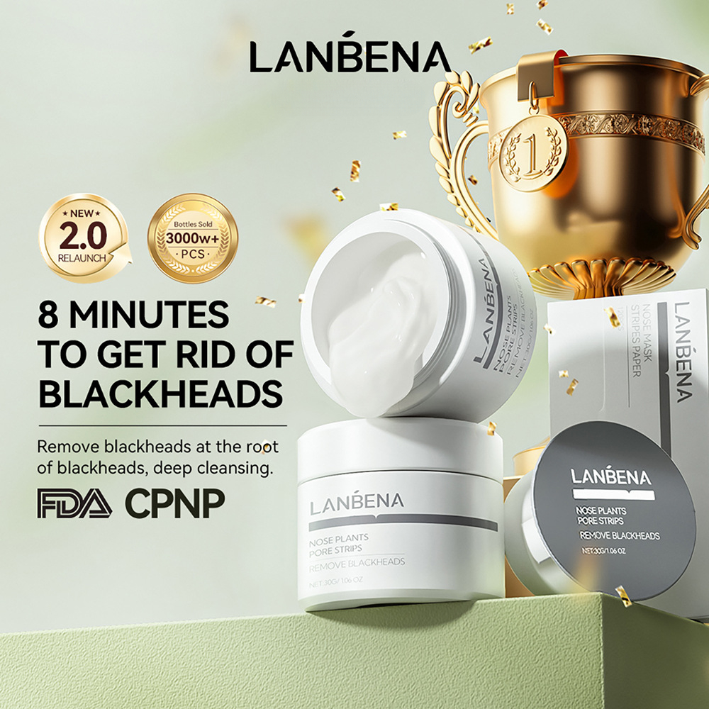LANBENA Blackhead Remover Nose Mask Peeling Deep Cleansing Face Mask ...