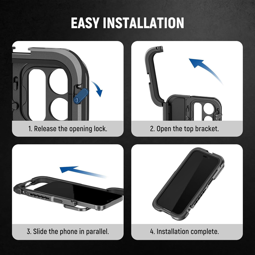 NEEWER Phone Cage Video Rig Set With Dual Side Handles PA024K | Shopee ...